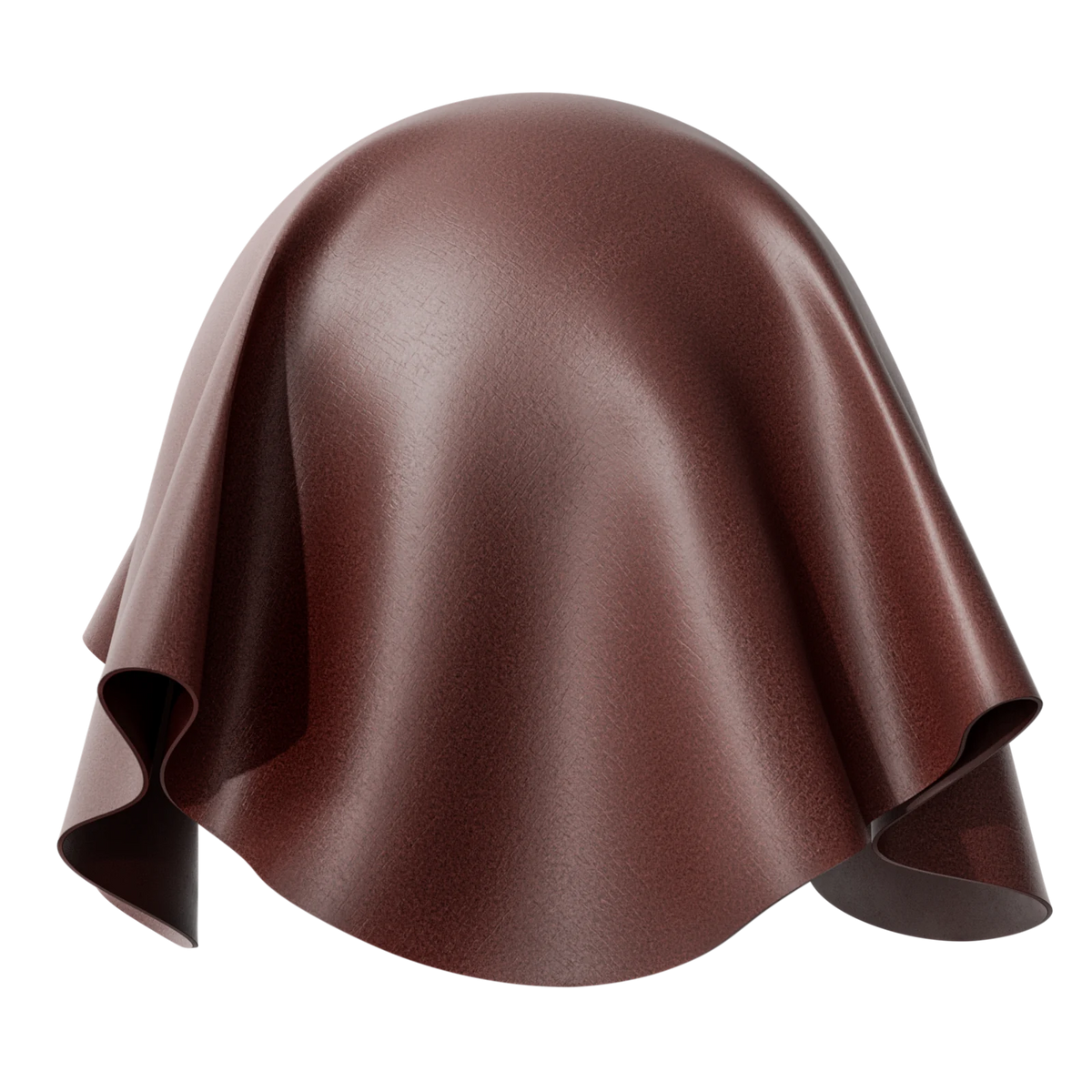 Mycelium Leather Oxblood PBR Texture - 4K Seamless | Superellipse