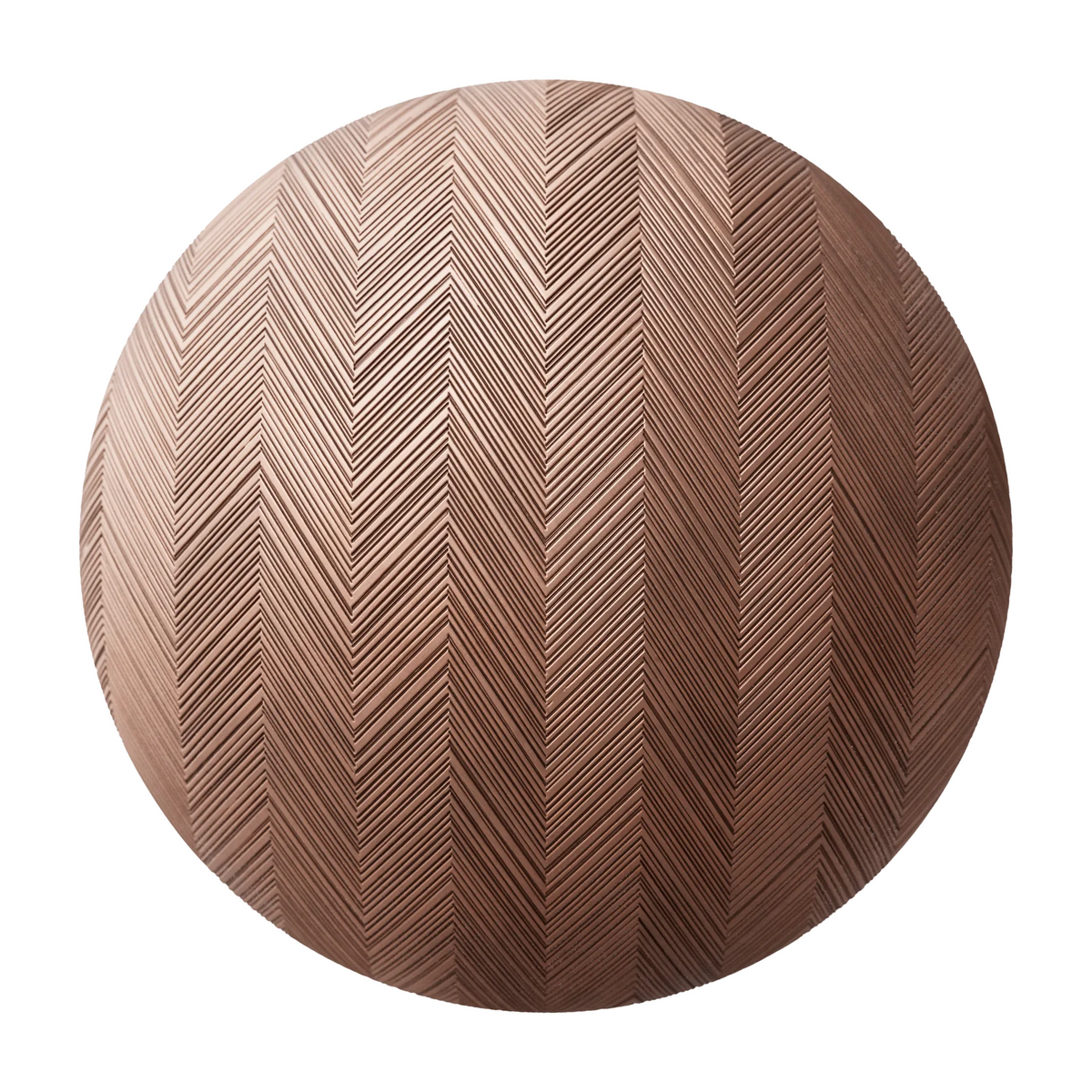 Oxidised Etched Chevron Copper Panel PBR Texture - 4K | Superellipse