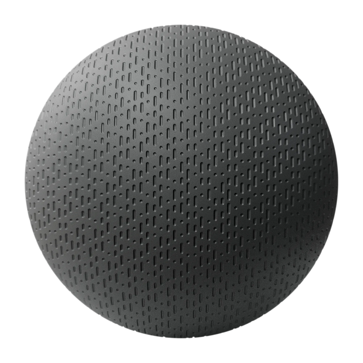 Dash Dot Tactile Debossed Plastic PBR Texture - 4K Seamless | Superellipse