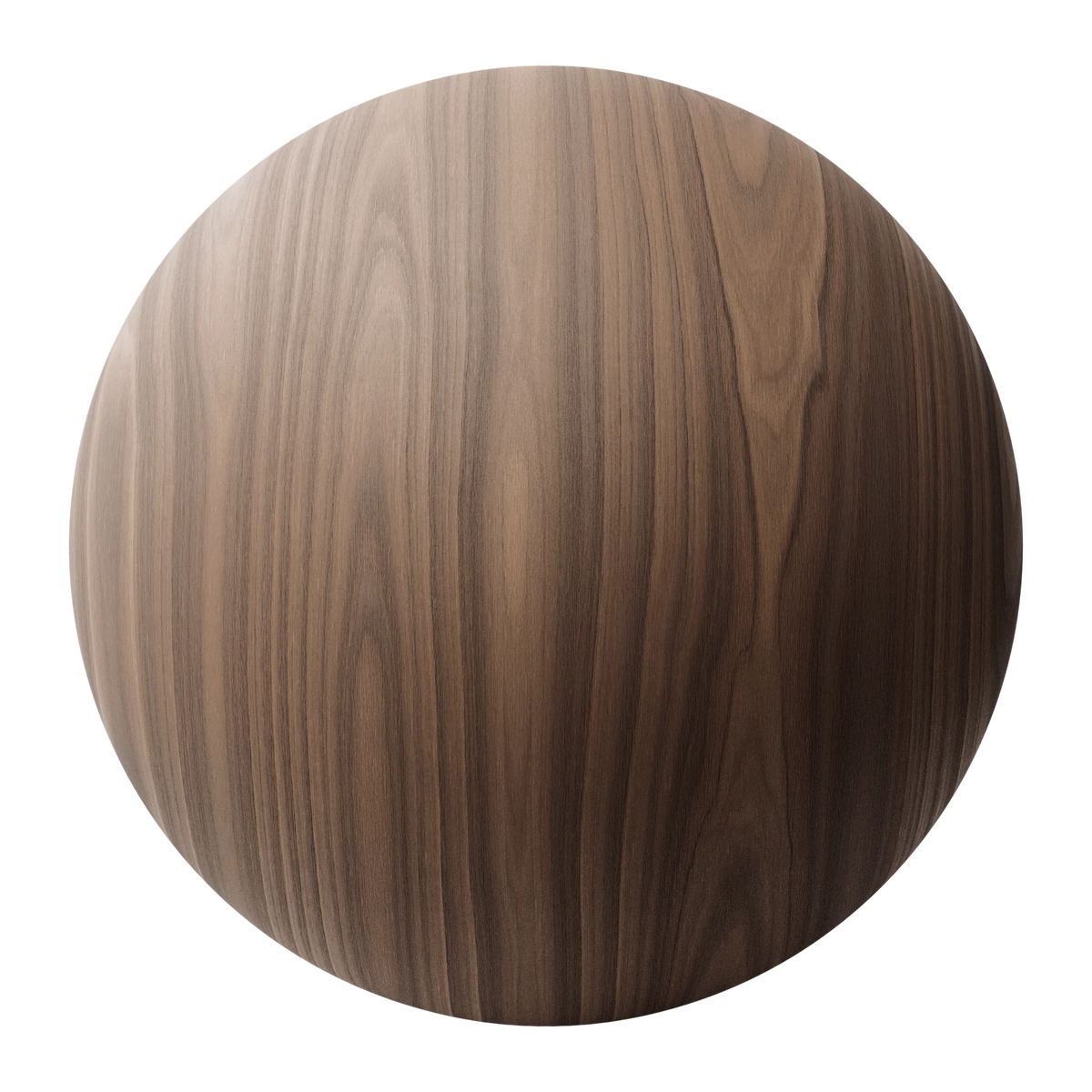 Walnut Crown Cut Veneer PBR Texture - 4K Seamless | Superellipse