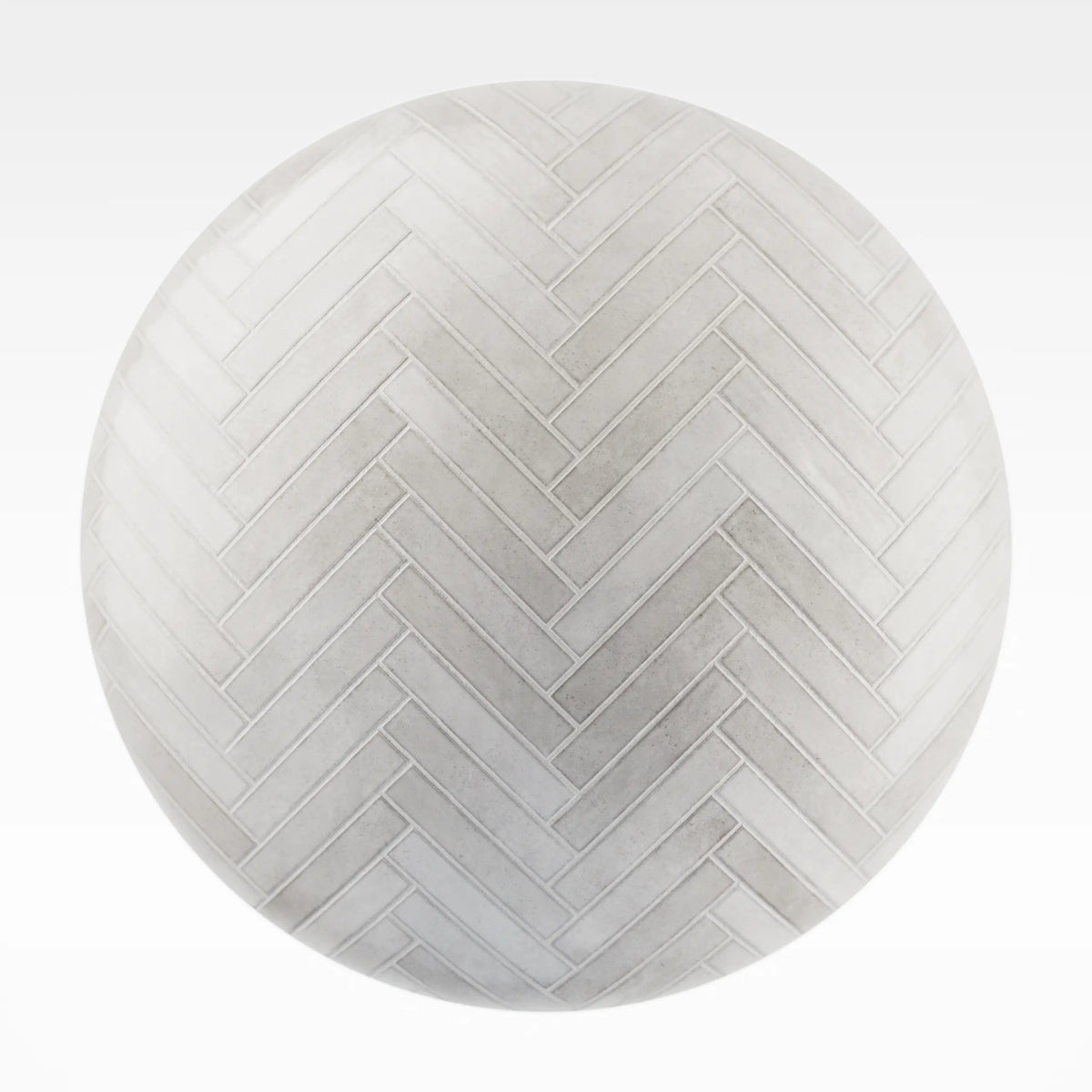 Hoxton White Herringbone Porcelain Tile PBR Texture - 4K | Superellipse