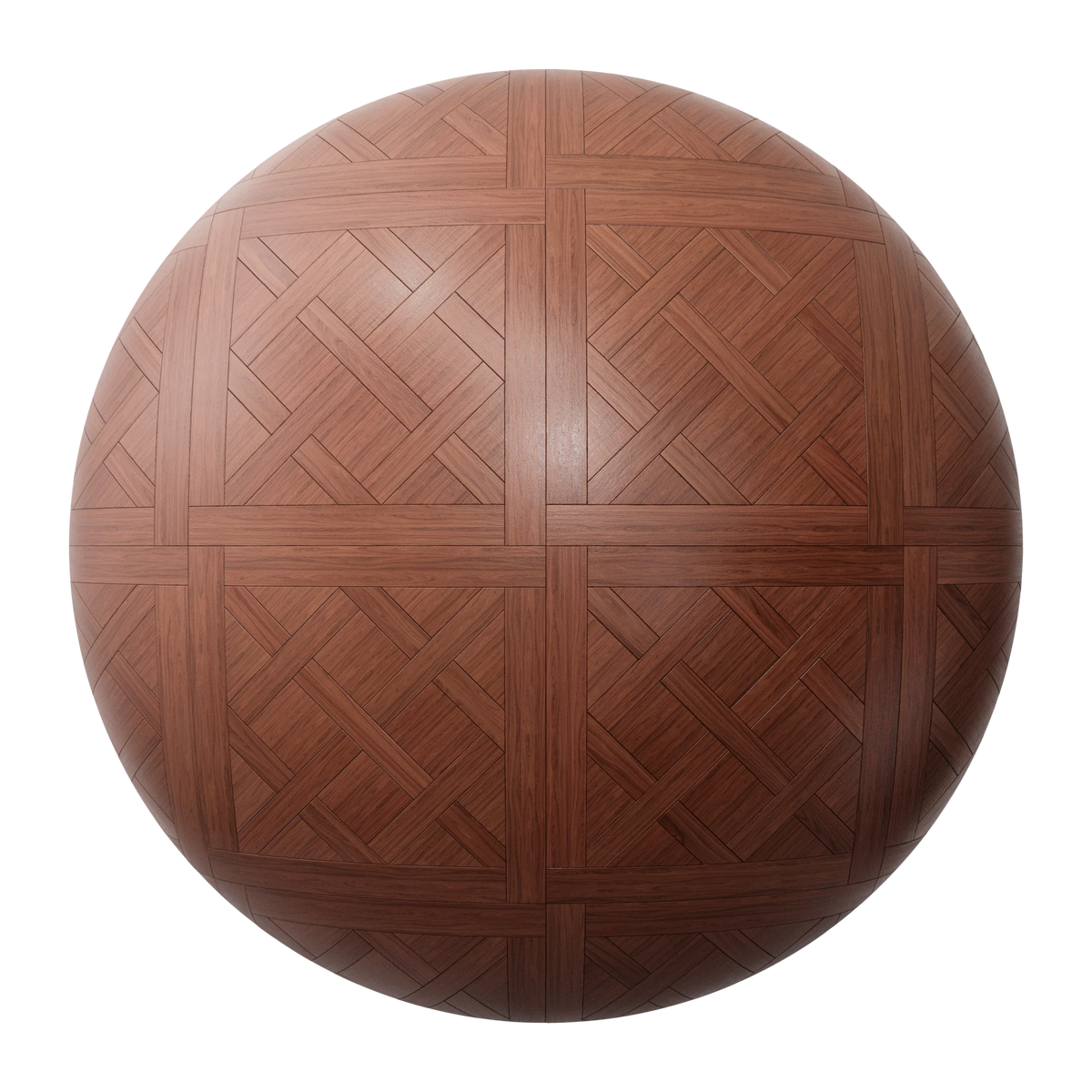 Red Mahogany Versailles Parquet PBR Texture - 4K | Superellipse ...