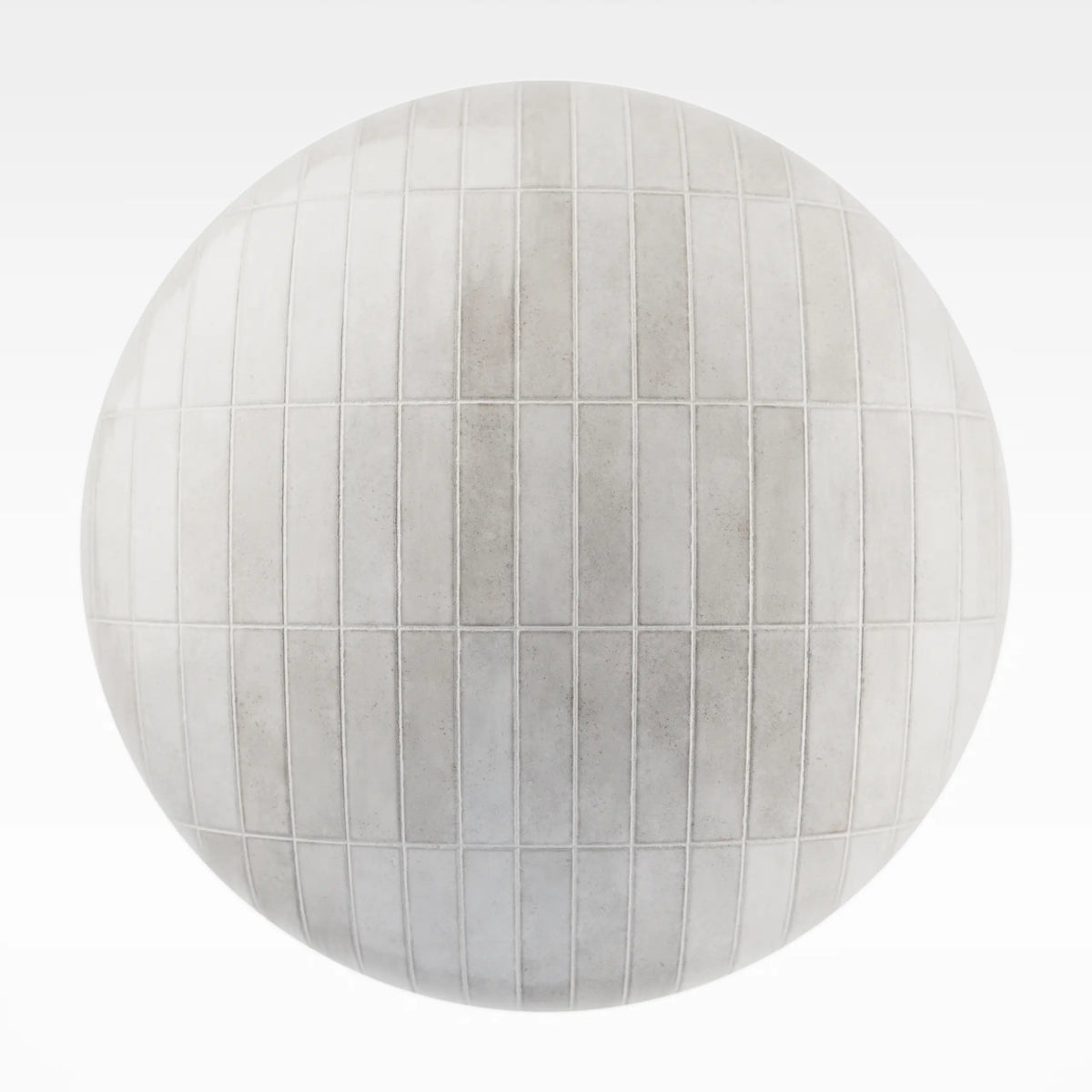 Hoxton White Gloss Stacked Tile PBR Texture - 4K Seamless | Superellipse