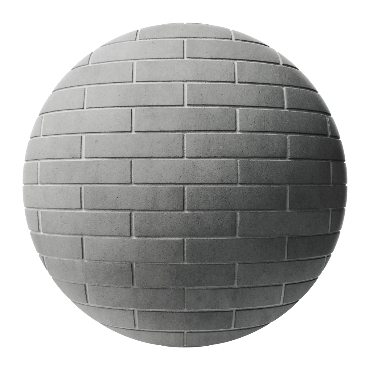 Concrete Architectural Brick Running Bond PBR Texture - 4K Seamless ...