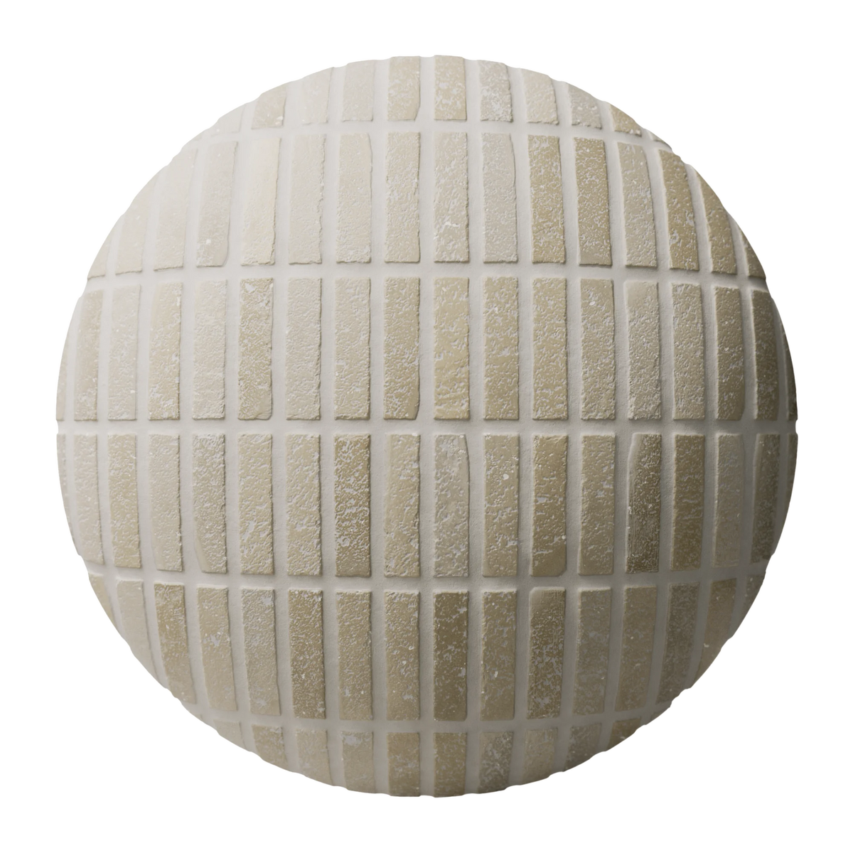 Terracotta Rustic Yellow Brick Tile PBR Texture - 4K Seamless ...