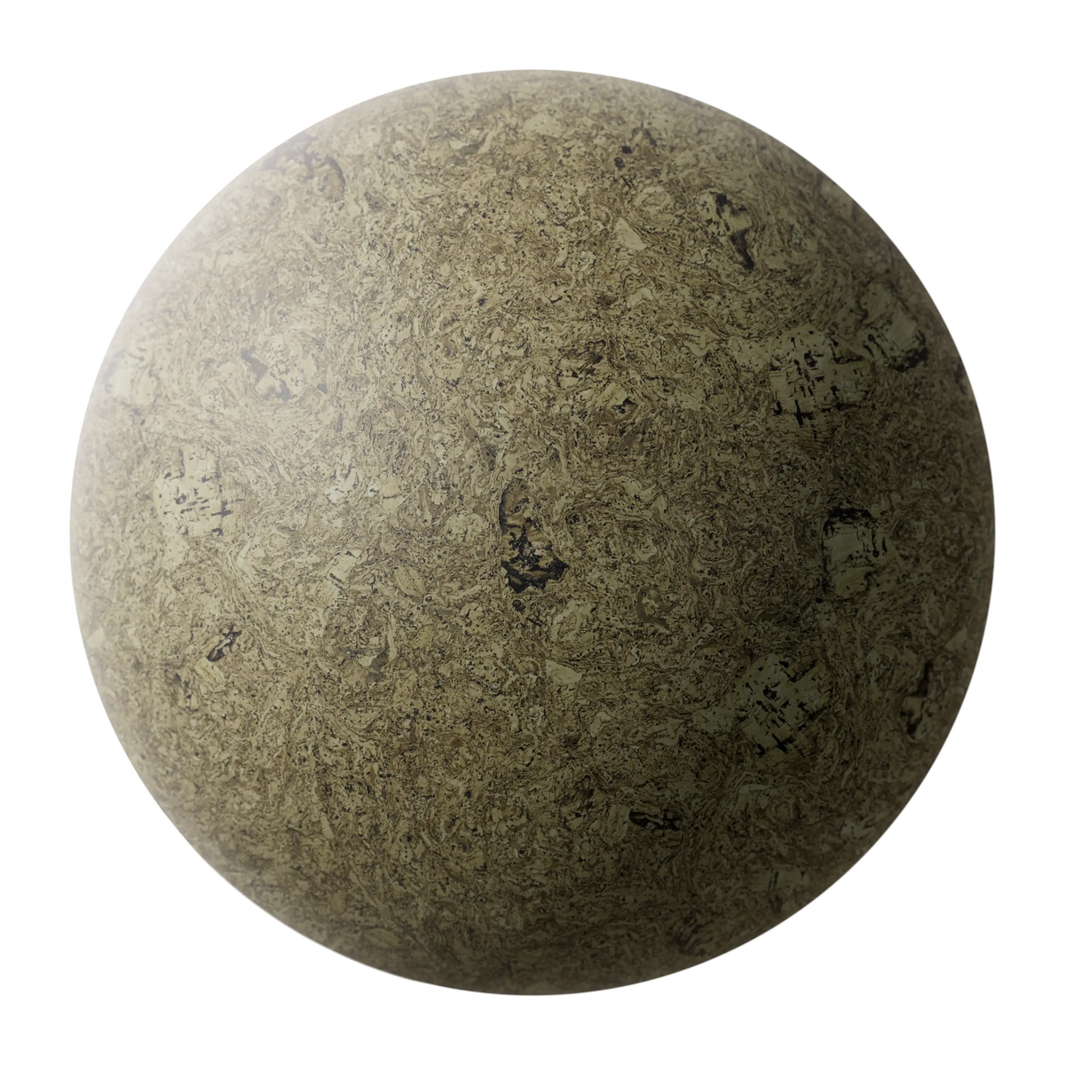 Natural Cork Olive Green PBR Texture - 4K Seamless | Superellipse