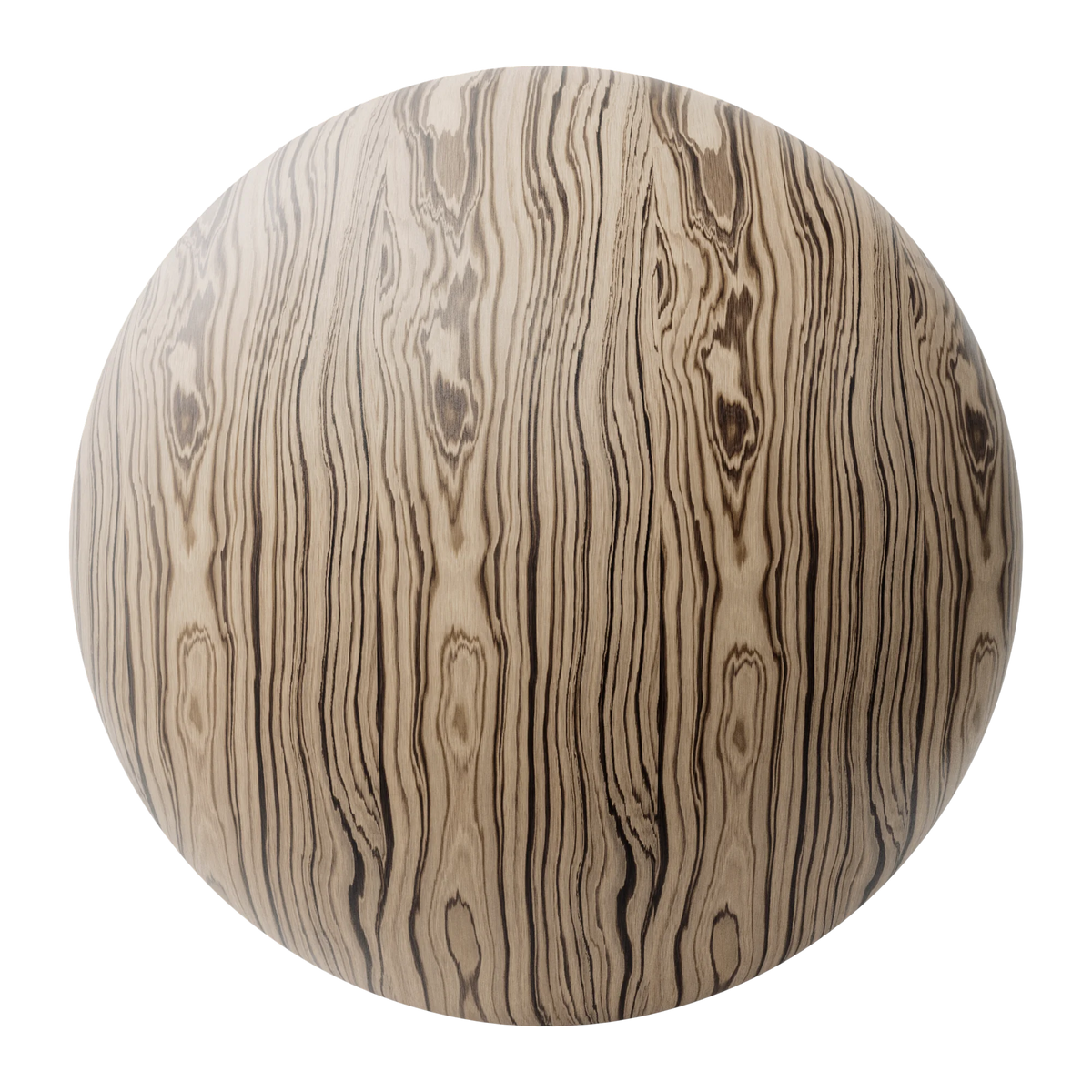 Zebrano Slip Matched Veneer PBR Texture - 4K | Superellipse – Superellipse_