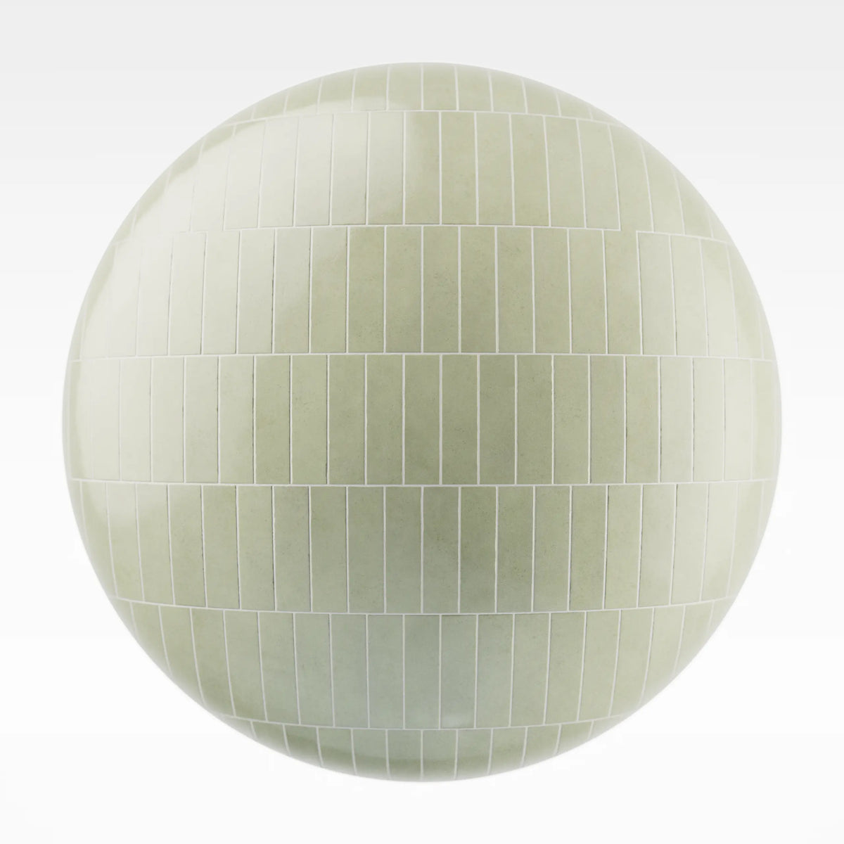 Zellige Khaki Green Offset Tile PBR Texture - 4K Seamless | Superellipse
