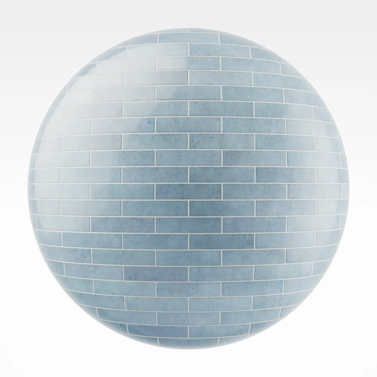 Zellige Blue Lagoon Brickbond Tile PBR Texture - 4K Seamless ...