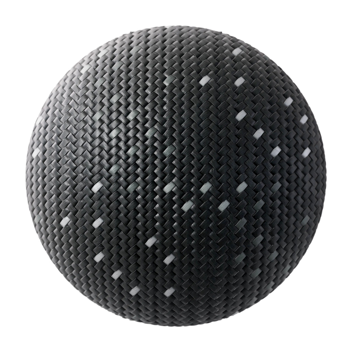 Monochrome Pixel Braided Cord PBR Texture - 4K Seamless | Superellipse