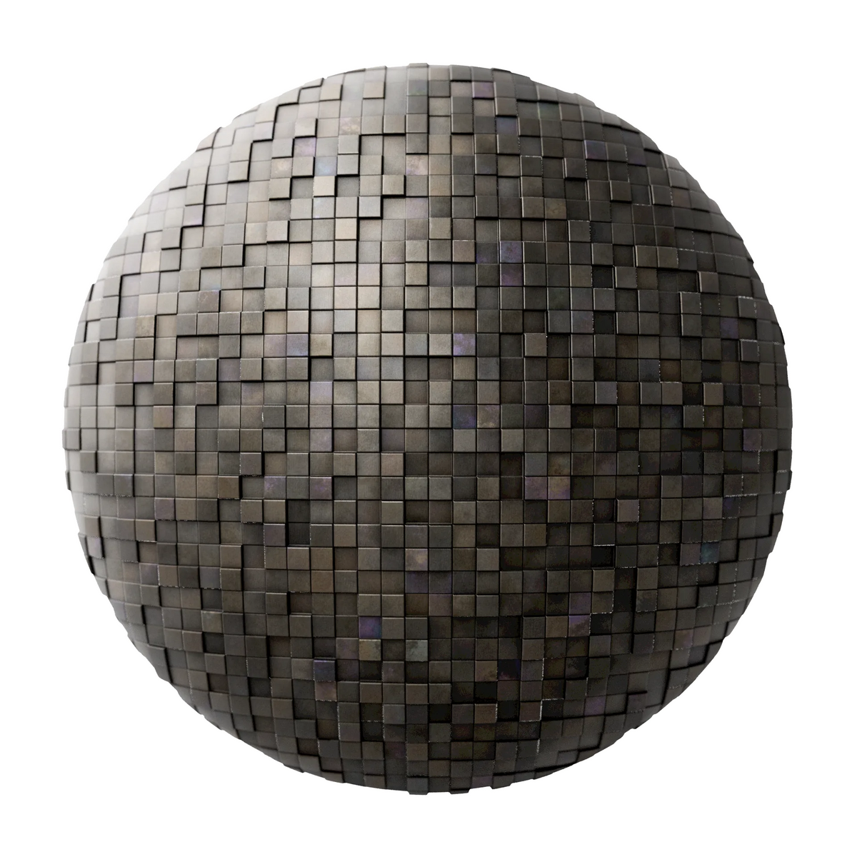 Mosaic Oxidised Steel PBR Texture - 4K Seamless | Superellipse