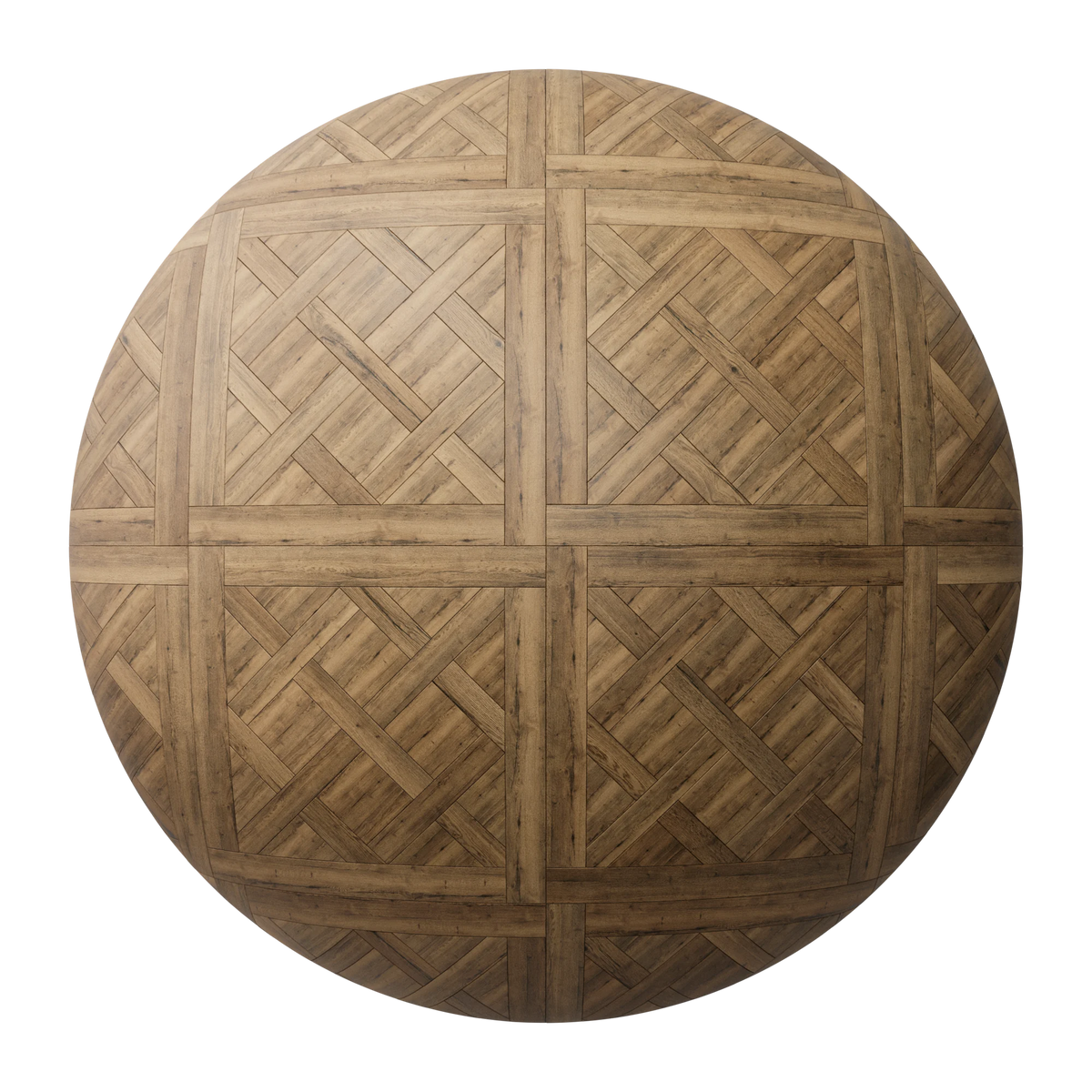 Rustic Oak Versailles Parquet PBR Texture - 4K | Superellipse ...