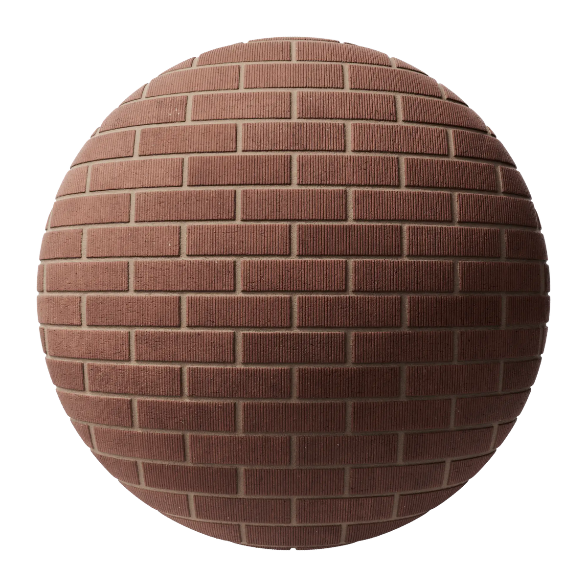 Ribbed Carlton Red Brick PBR Texture - 4K | Superellipse – Superellipse_