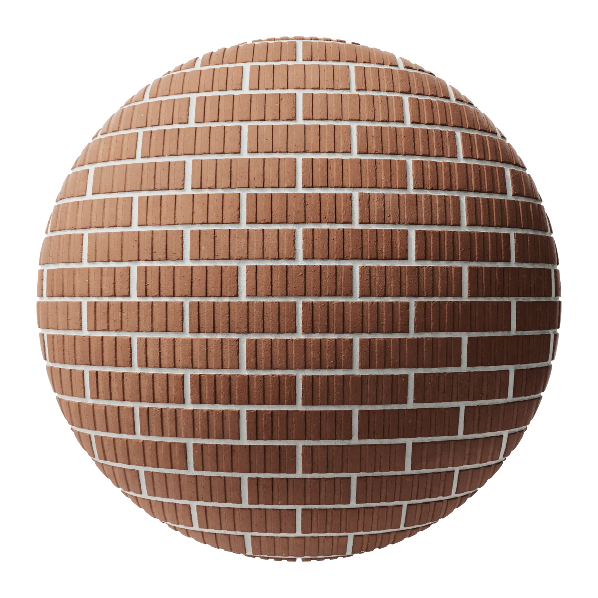 Grooved Red Clay Brick PBR Texture - 4K | Superellipse