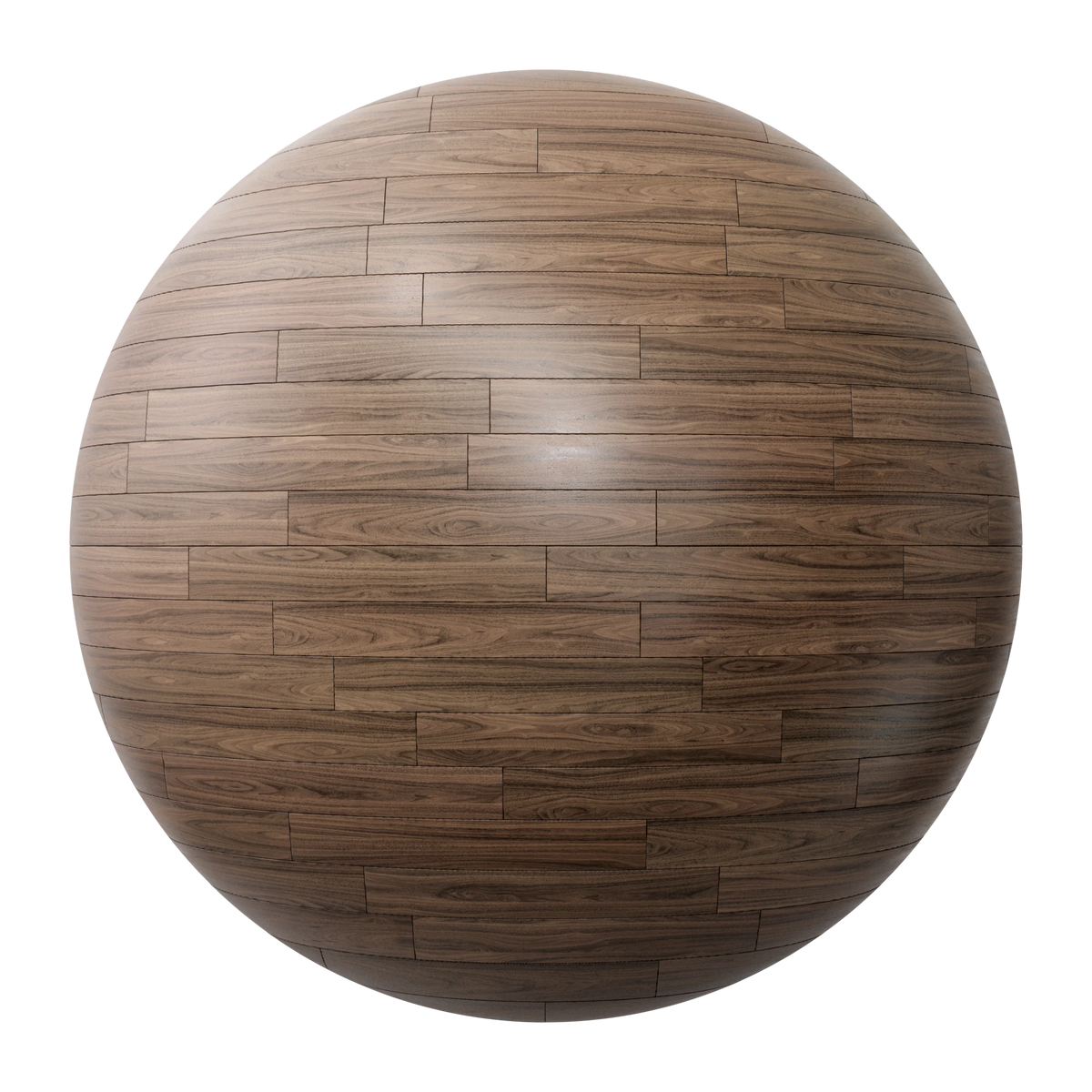 Natural Walnut Staggered Wood PBR Texture - 4K | Superellipse ...