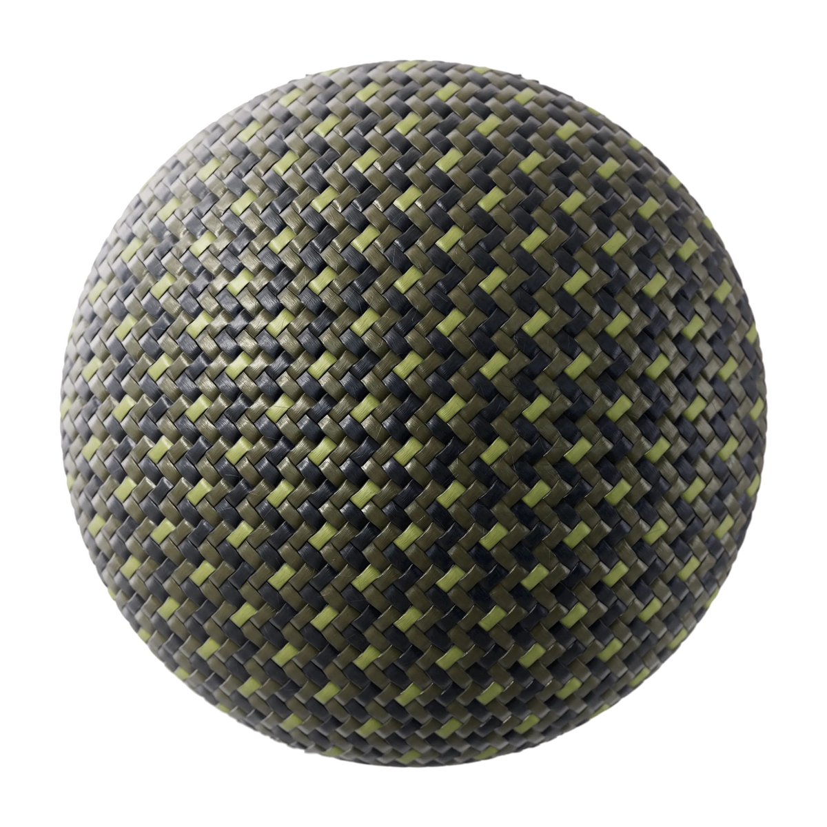 Tactile Olive Volt Braided Cord PBR Texture - 4K | Superellipse
