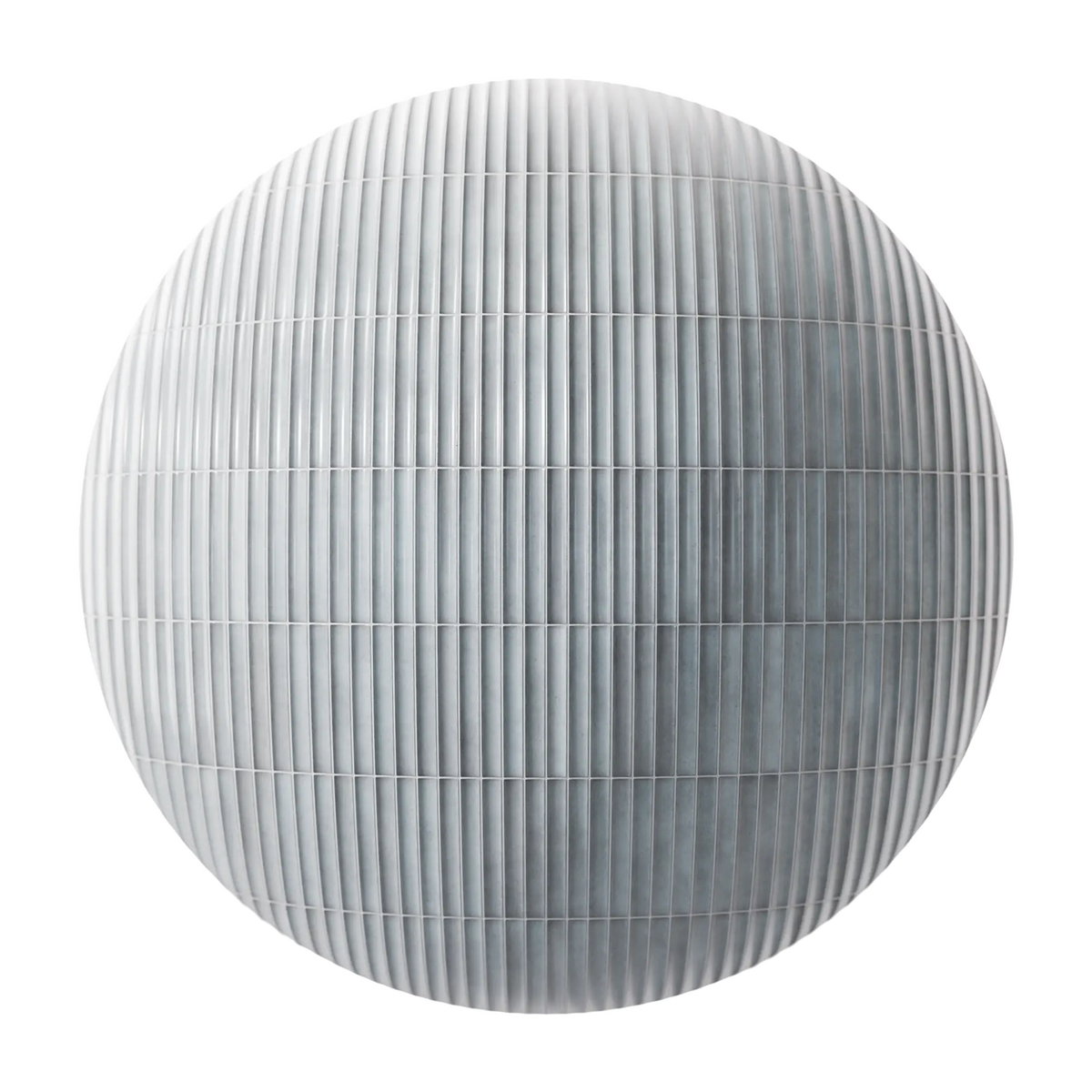 Fluted Yuzu Glazed KitKat Tile PBR Texture - 4K Seamless | Superellipse