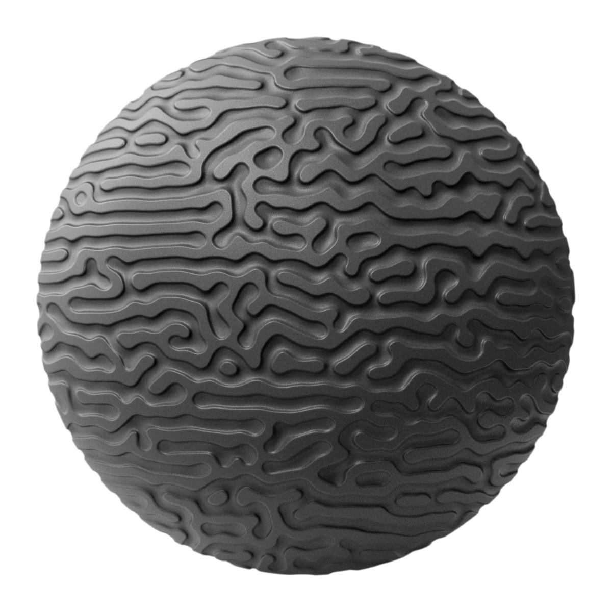 Reaction Diffusion Linear Plastic PBR Texture - 4K Seamless | Superellipse