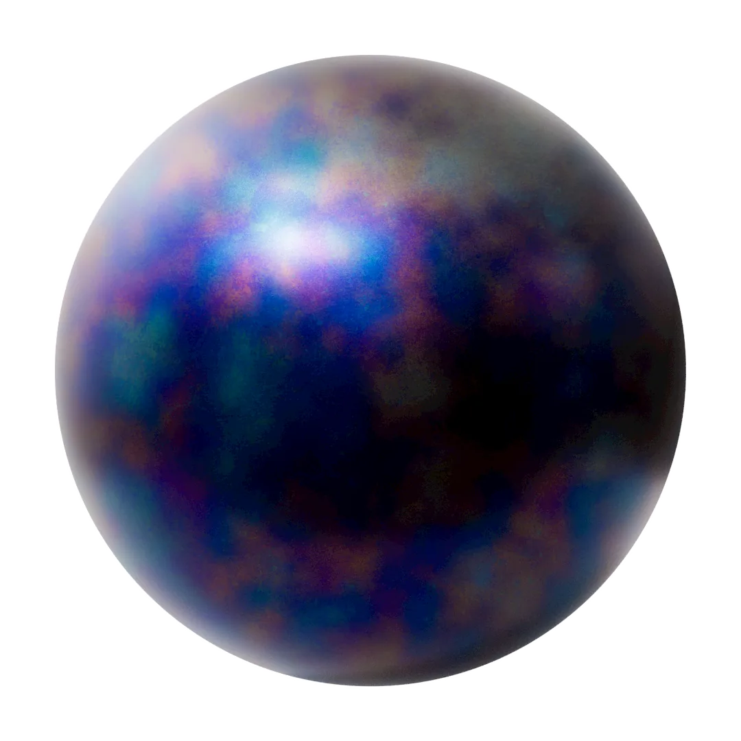 Heat Treated Titanium PBR Texture - 4K Seamless | Superellipse