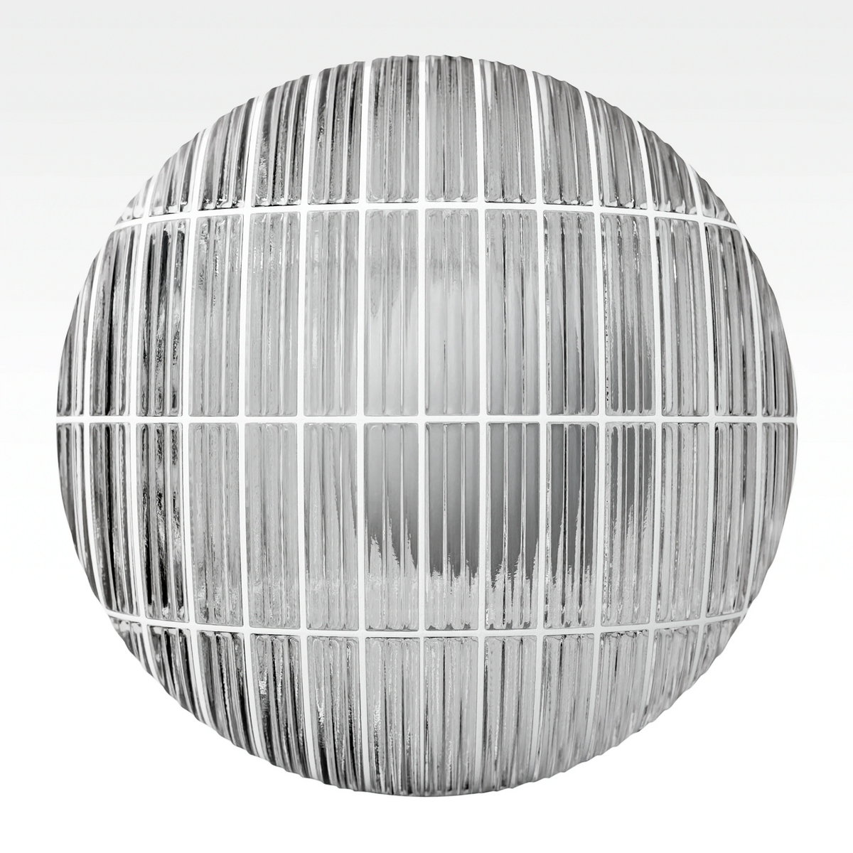 Fluted Glass Block White Grout PBR Texture - Seamless | Superellipse