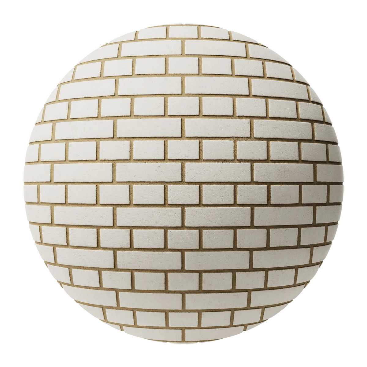 Porcelain White Brick PBR Texture - 4K | Superellipse