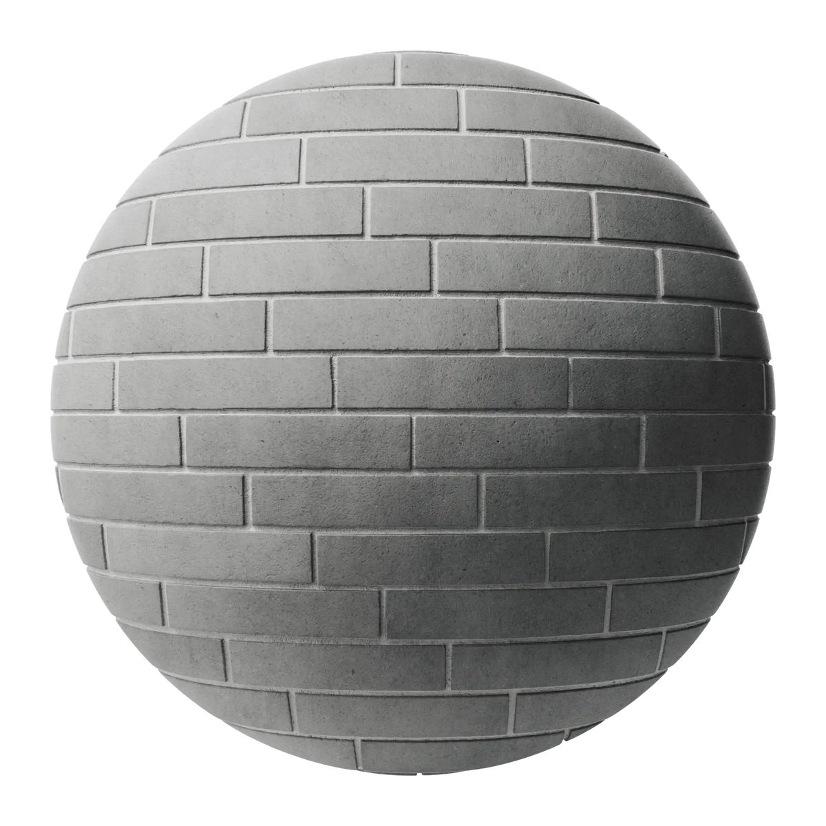 Concrete Architectural Brick Staggered PBR Texture - 4K Seamless ...