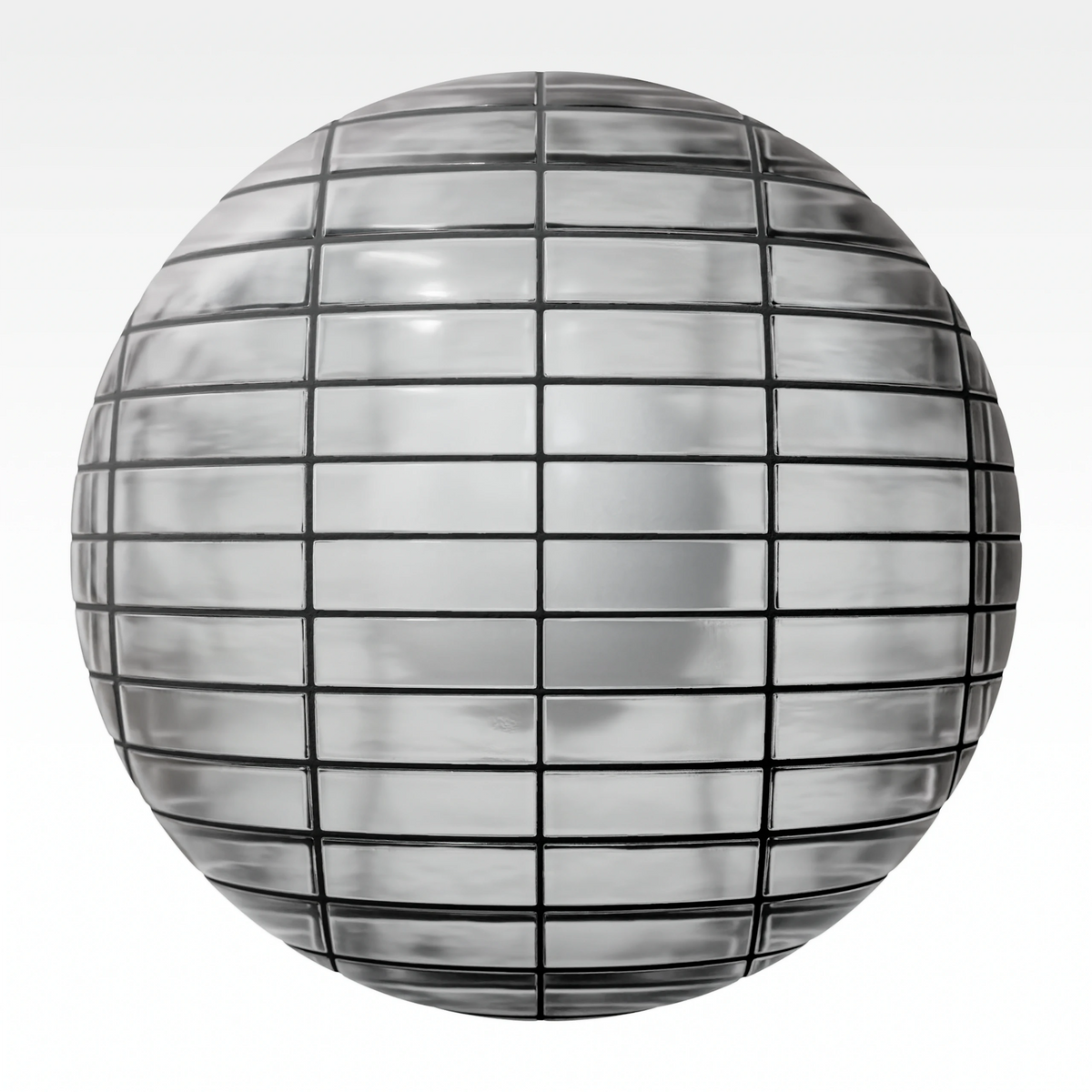 Horizontal Glass Block Tile Frosted PBR Texture - Seamless | Superellipse
