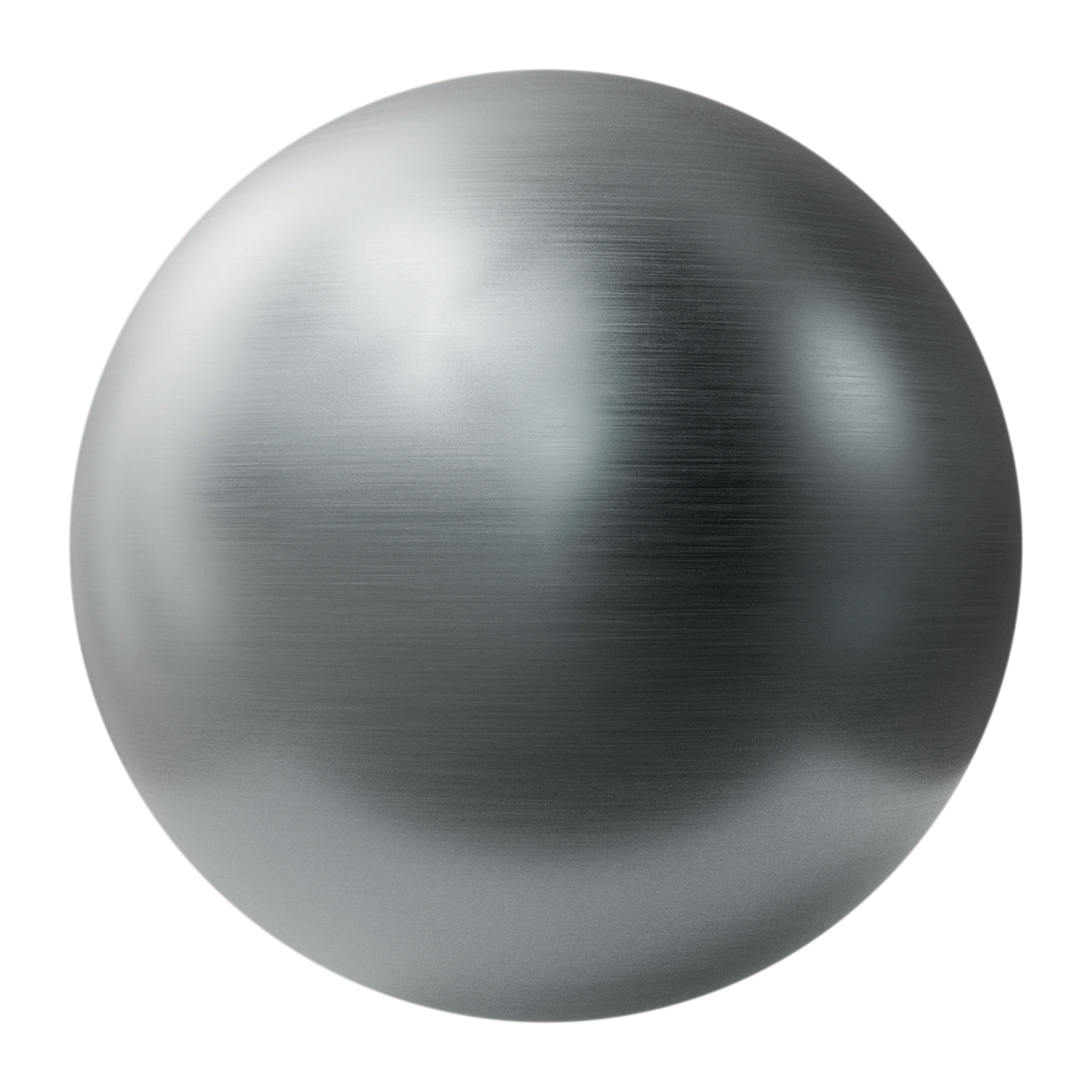 Buffed Linear Brushed Zinc Metal PBR Texture - 4K Seamless | Superellipse