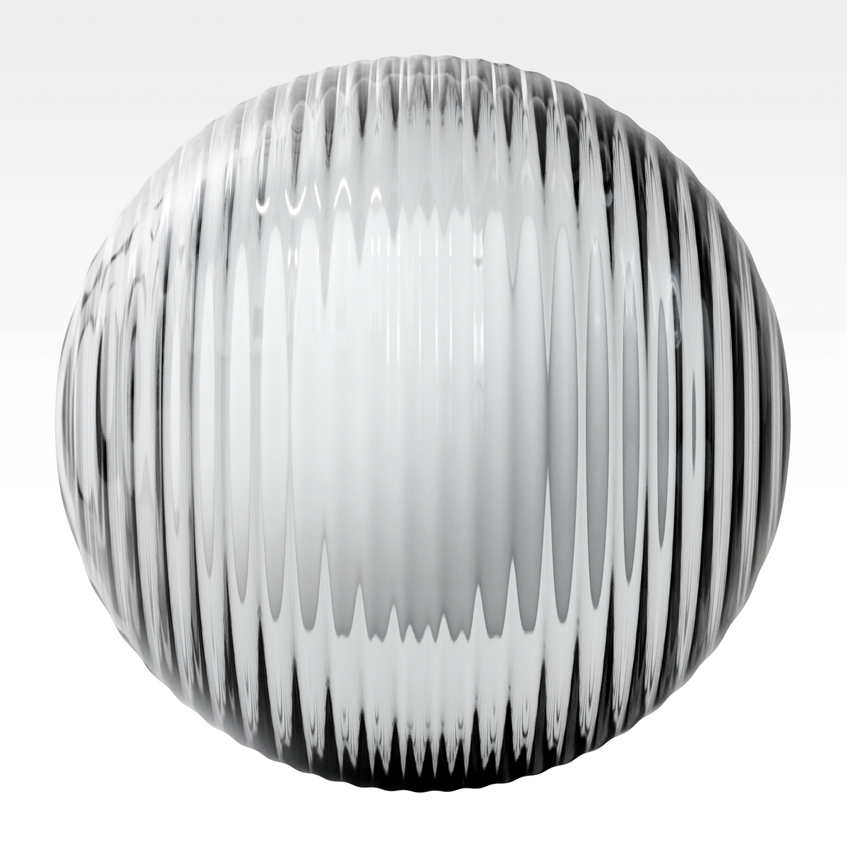 Ribbed Wave Glass PBR Texture - Seamless | Superellipse
